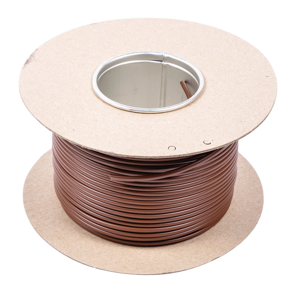 3mm PVC Earth Sleeving, Brown