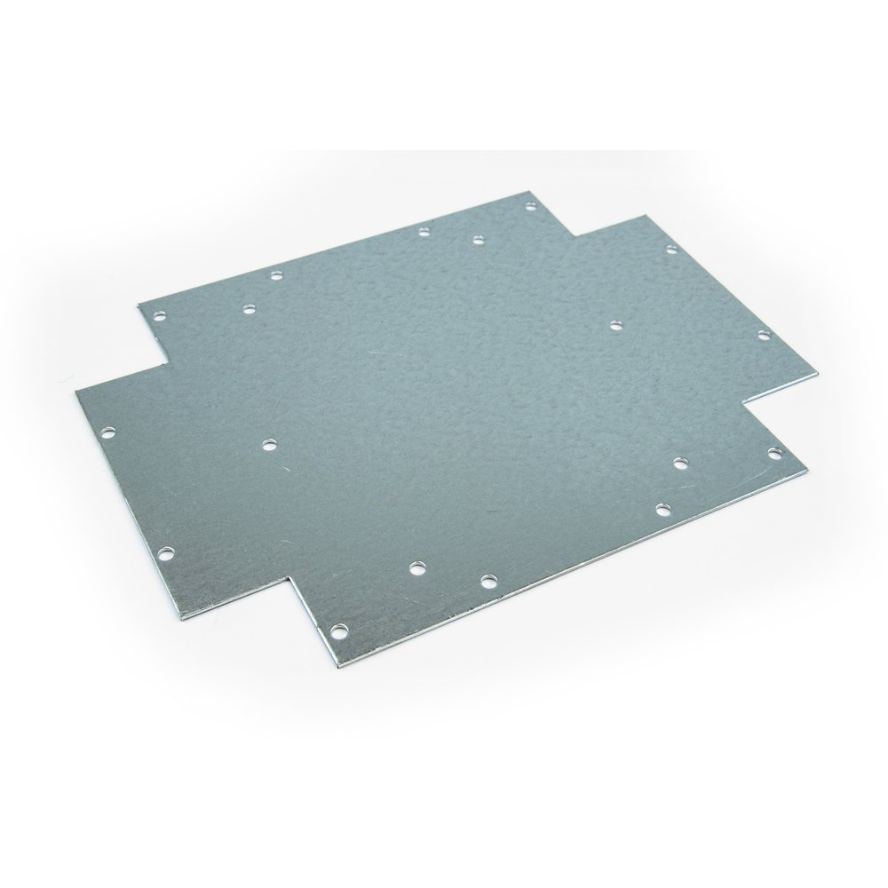 Zinc-Coated Metal Mounting Plate For Boxes 243 X 190