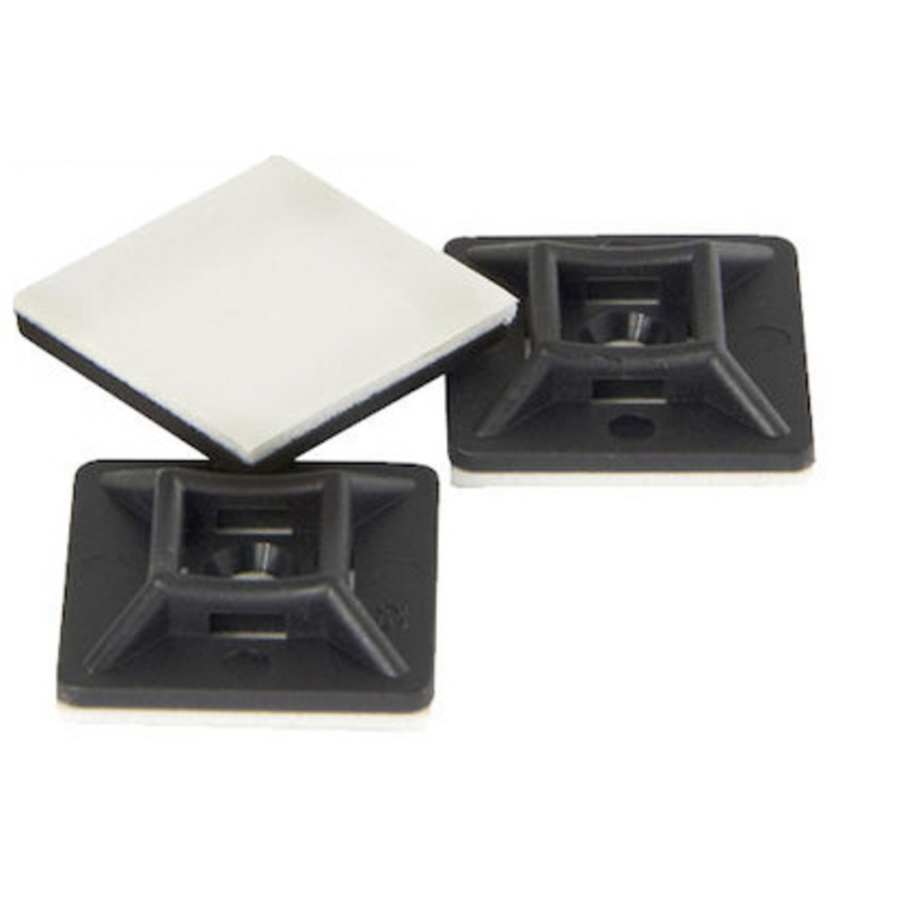 Fixing Screw Mount Base - Black [Pack of 100]