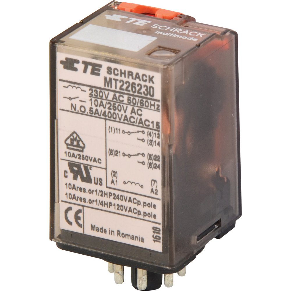 10A General Purpose Relay, 24VAC, 8 Pin, 2 Pole CO