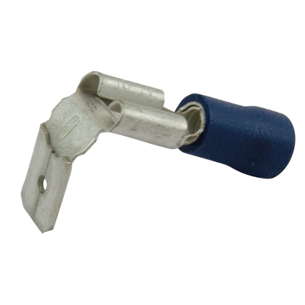 Crimp Terminal Piggy-back (6.3mm) - Blue [Pack of 100]