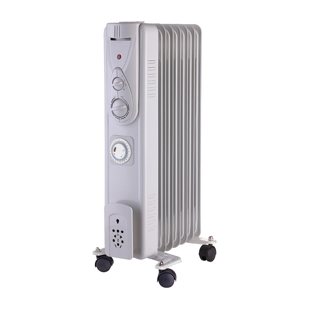 Oil-Filled 1.5kW 7 Fin Radiator with 24 Hour Timer