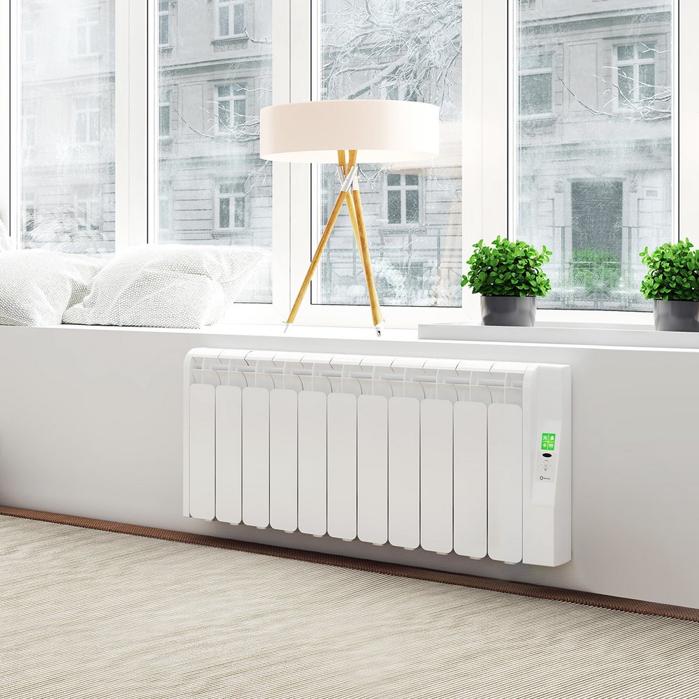 1100W Conservatory Electric Radiator, 11 Element, 420 x 990 x 95mm ...