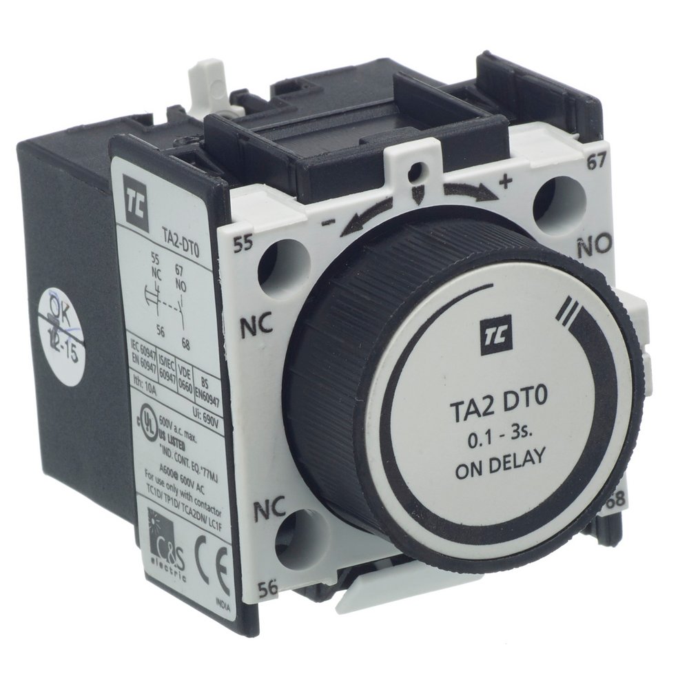 Pneumatic Timer Block, 0.1sec - 3sec, On Delay