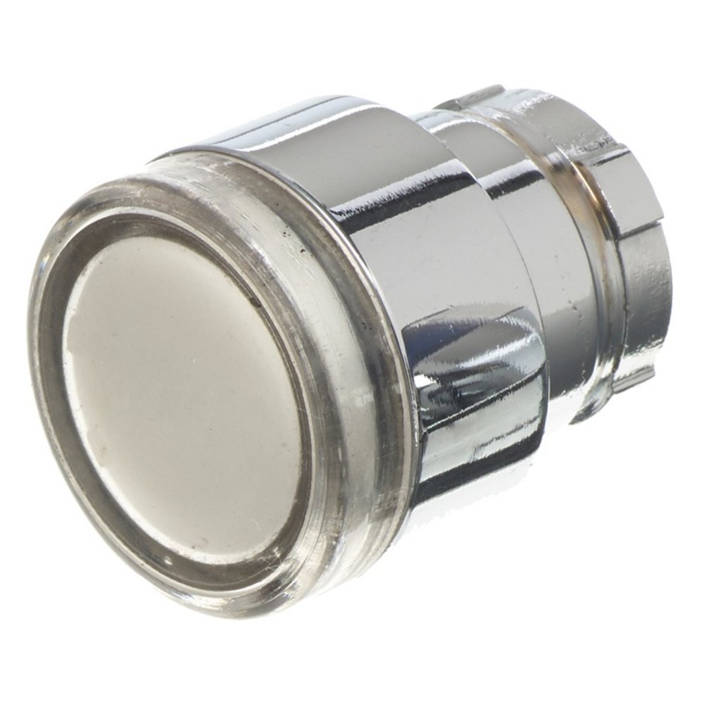 Metal 22.5mm Illuminated Flush Push-Button Head Only, Clear, IP65