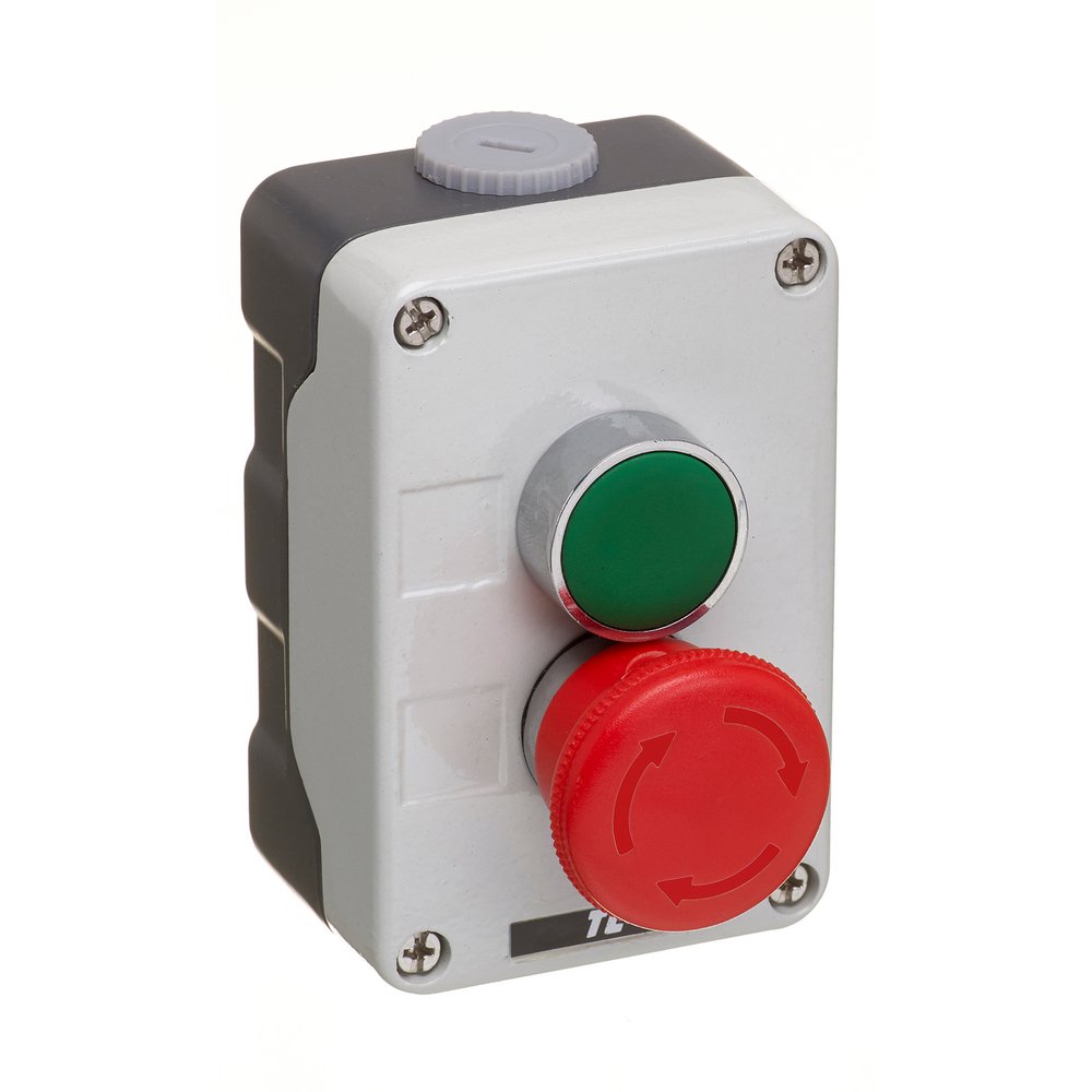Metal Control Station, 1 Position, 1NO / 1NC, Grey, IP65