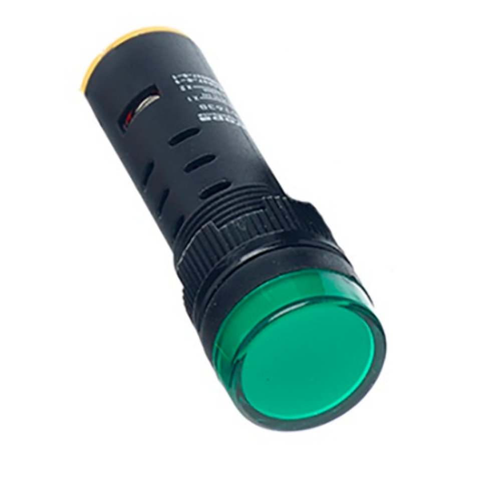 16mm LED Pilot Lamp, Green, 24V AC/DC, IP65