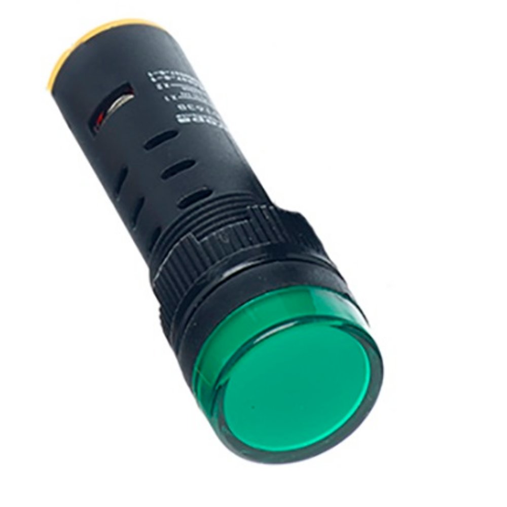 16mm LED Pilot Lamp, Green, 110V AC/DC, IP65