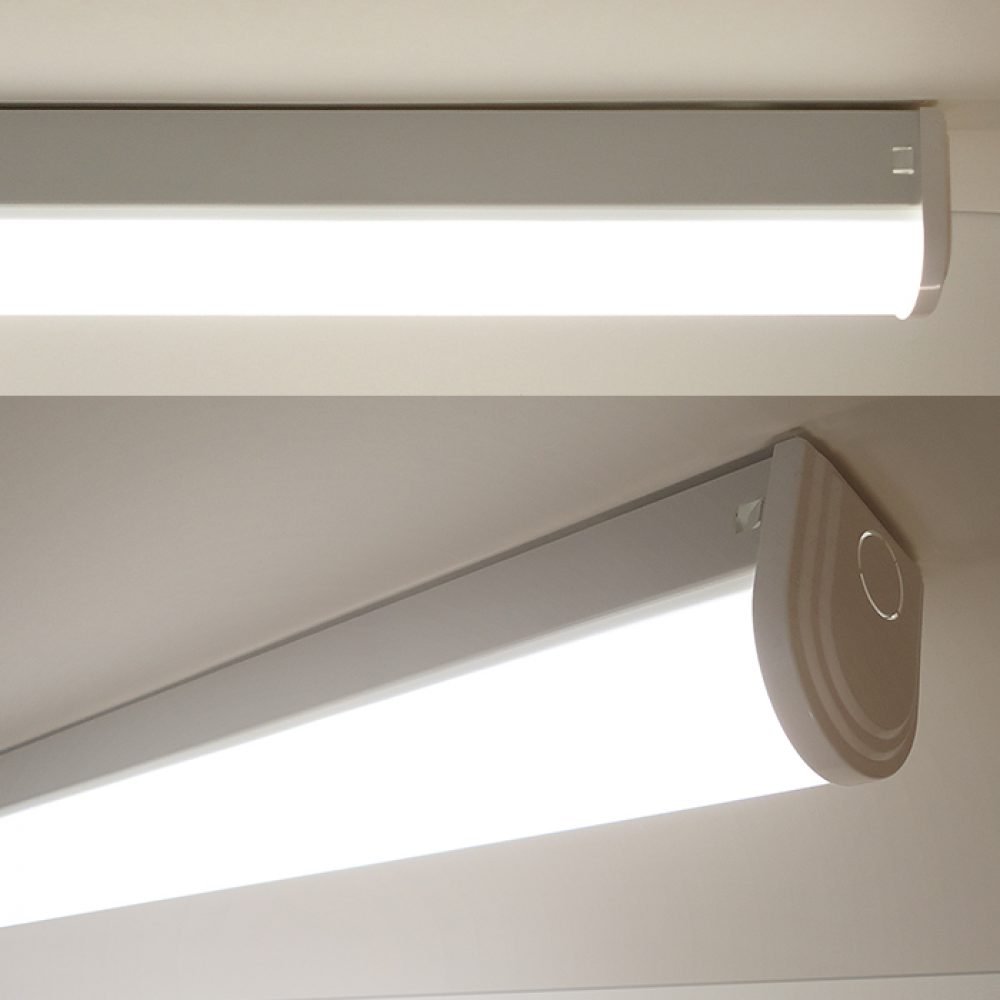 5ft High Output LED Economy Batten Fitting, 48W, 4000K, 4000lm, IP20, White