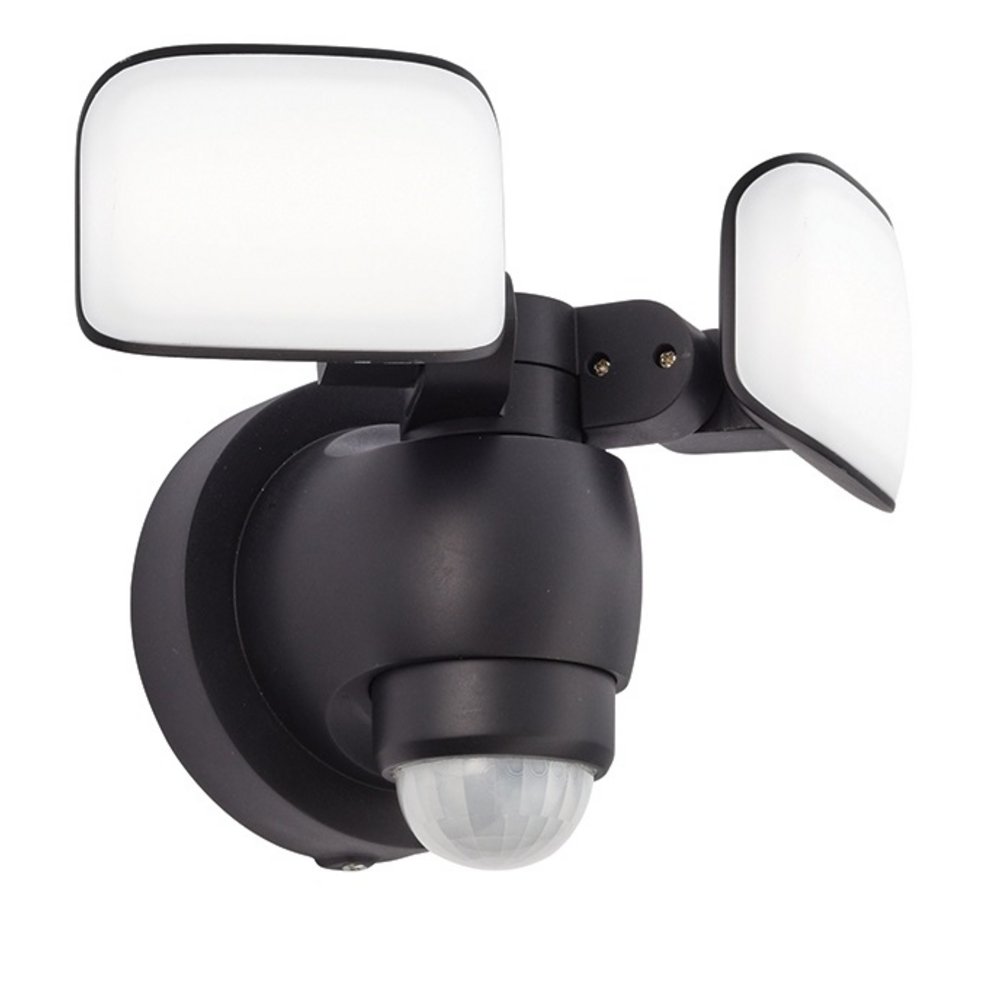 Sentinel Security Light, 10W, 1480lm, 6000K, IP44, Black