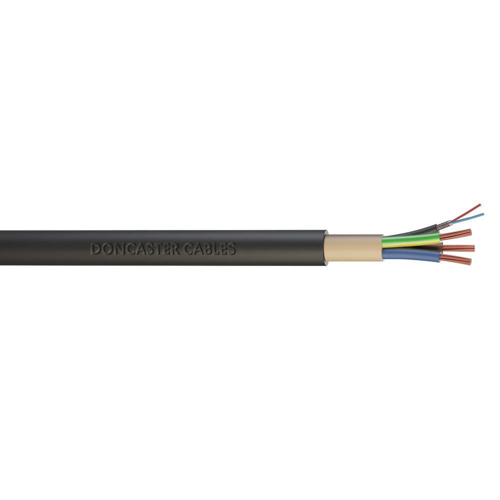 EV Ultra Cable, 4mm², 3 Core + Data, PVC, Black (Per 1 Mtr)