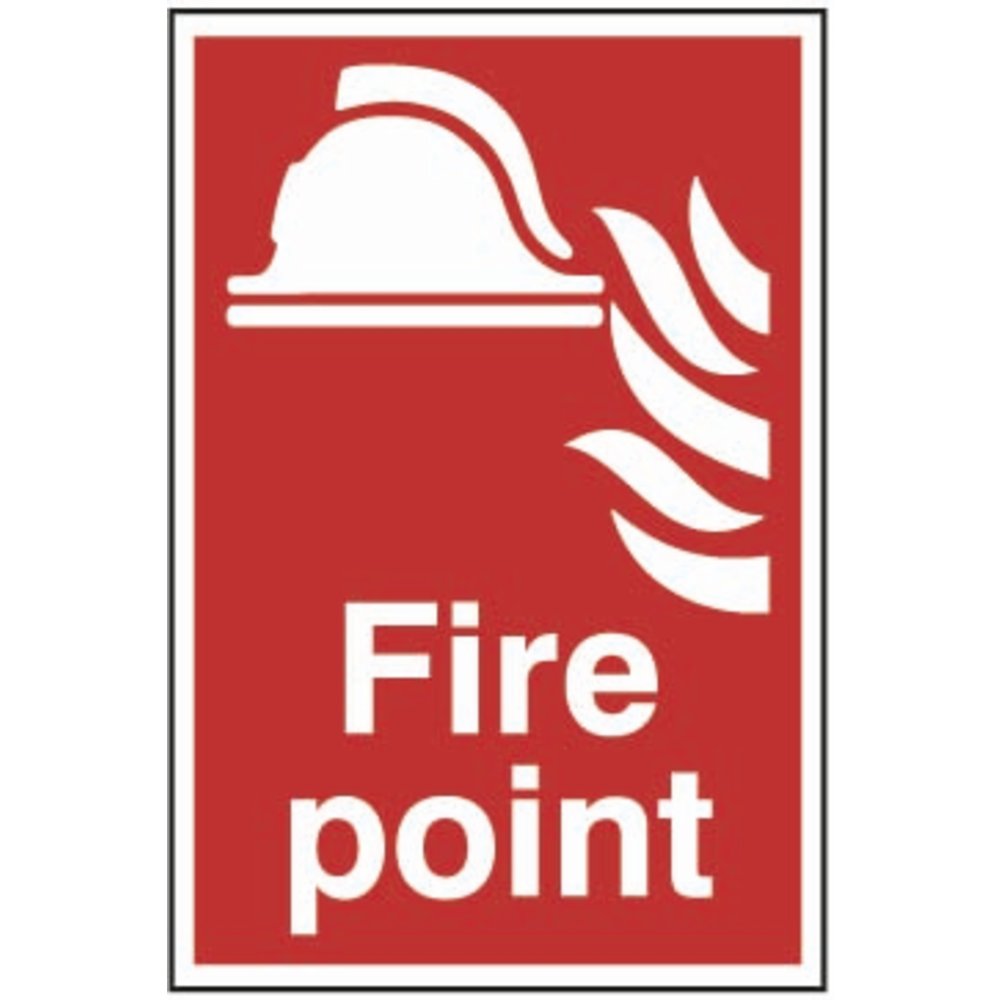 Fire Point Label, PVC, 200mm x 300mm