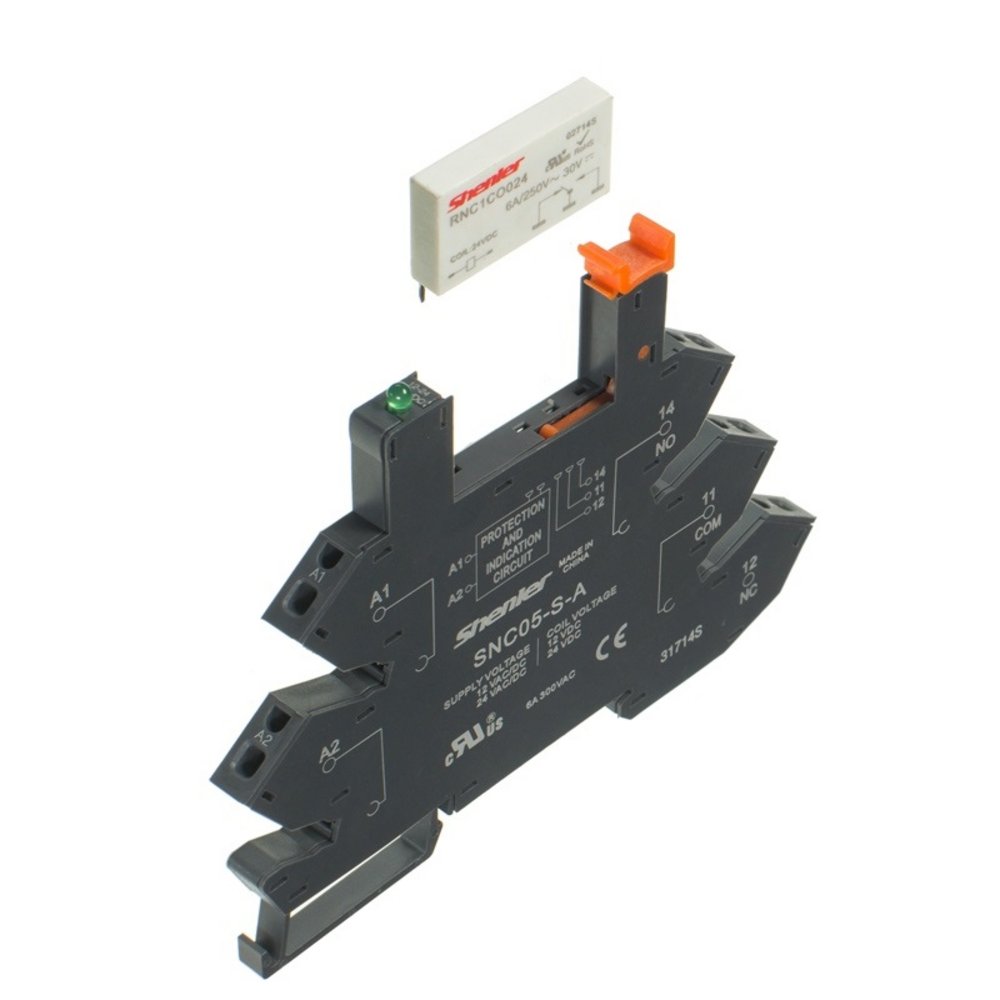 5A Slim Line Interface Relay - 1CO - 24V AC/DC