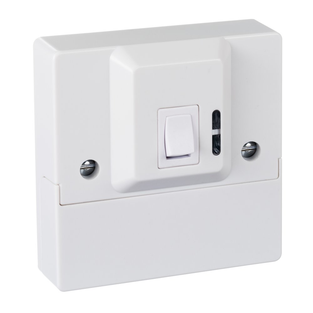 Programmable Security Light Switch, 1 Gang, IP40, White