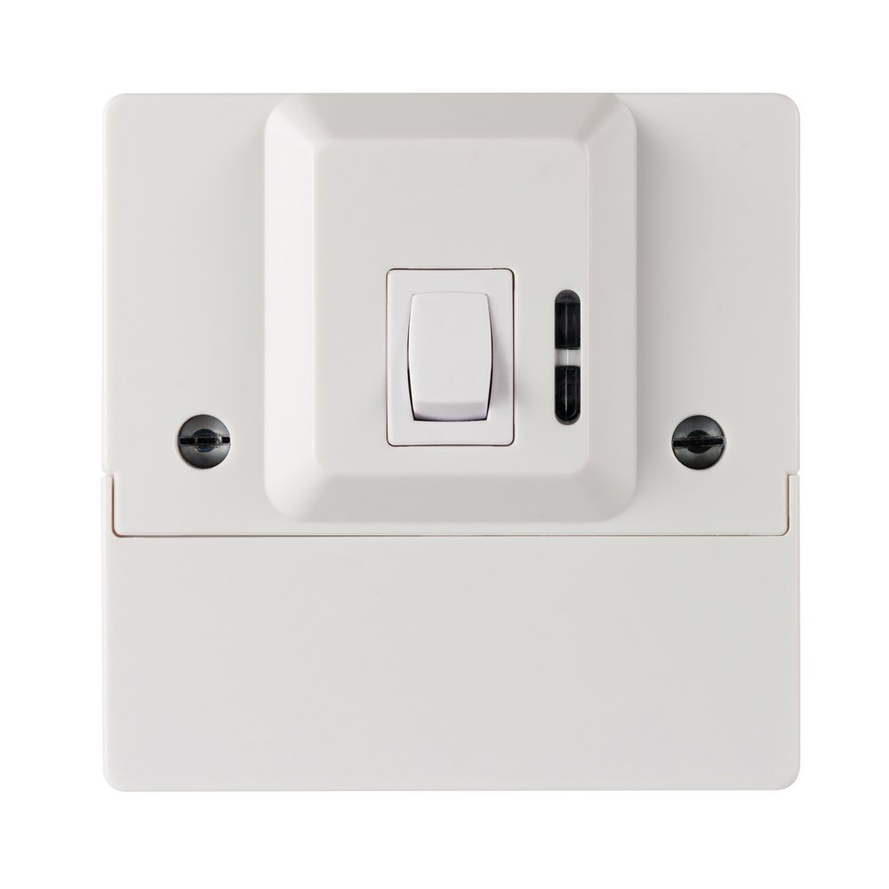Programmable Security Light Switch, 1 Gang, IP40, White