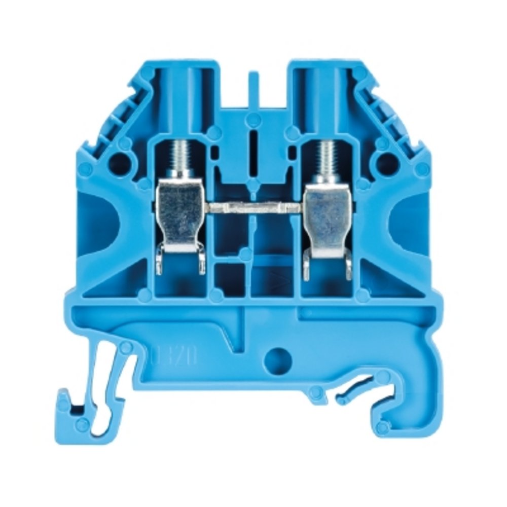 Feed Through DIN Rail Terminal, 4mm², 6mm, Blue