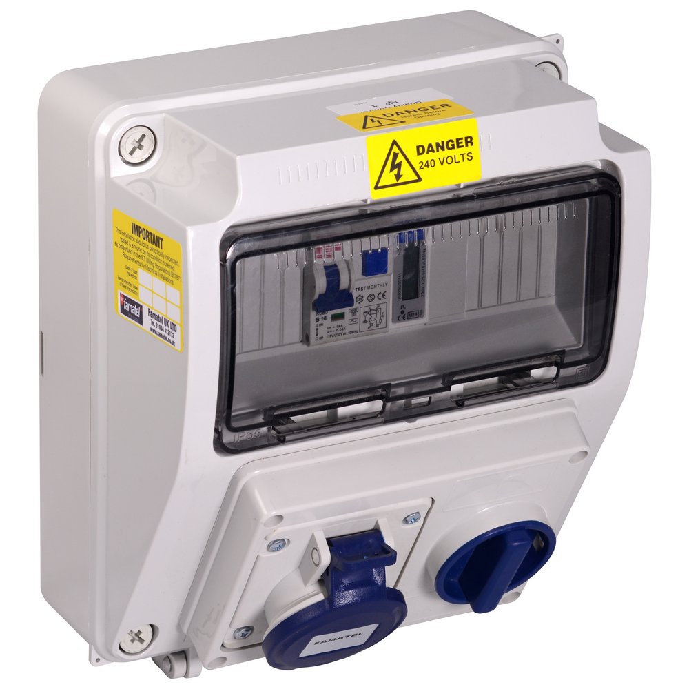18th Edtion Compact Caravan Hookup 32A 1 Outlet RCBO MID Approved Meter 18th Edtion Compact Caravan Hookup 32A 1 Outlet RCBO MID Approved Meter