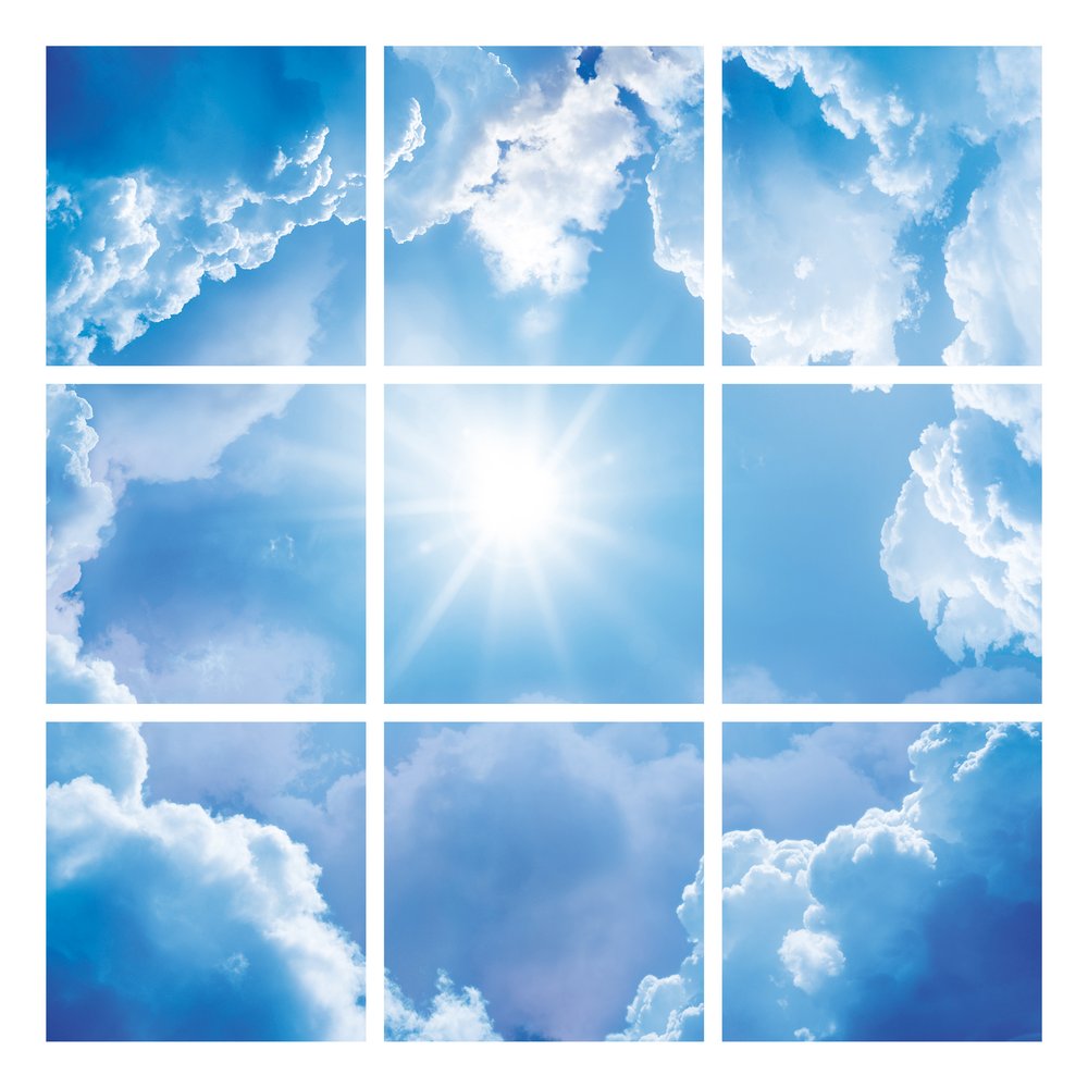 Sky Scene LED Panel Light, 9 x 30W, 3 x 3 (600 x 600 Panel), Sky ...