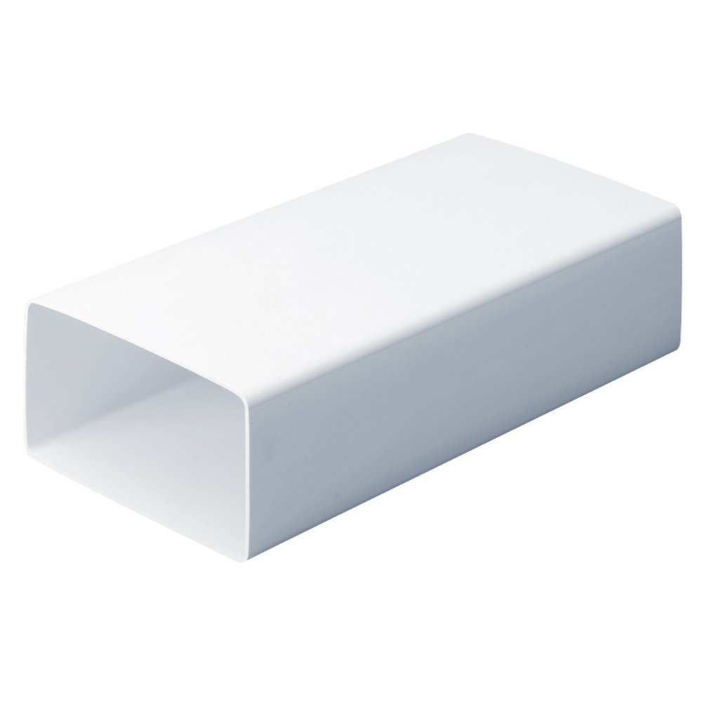 System 100 2m Rigid Duct Length (110mm x 54mm) - White