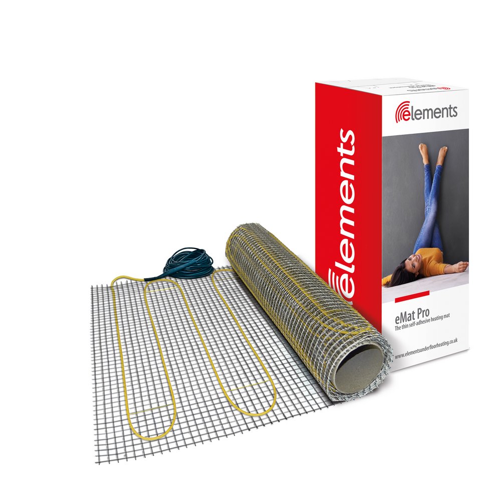 eMat Pro 150 Underfloor Heating Mat, 0.5m x 5m, 2.5m², 375W