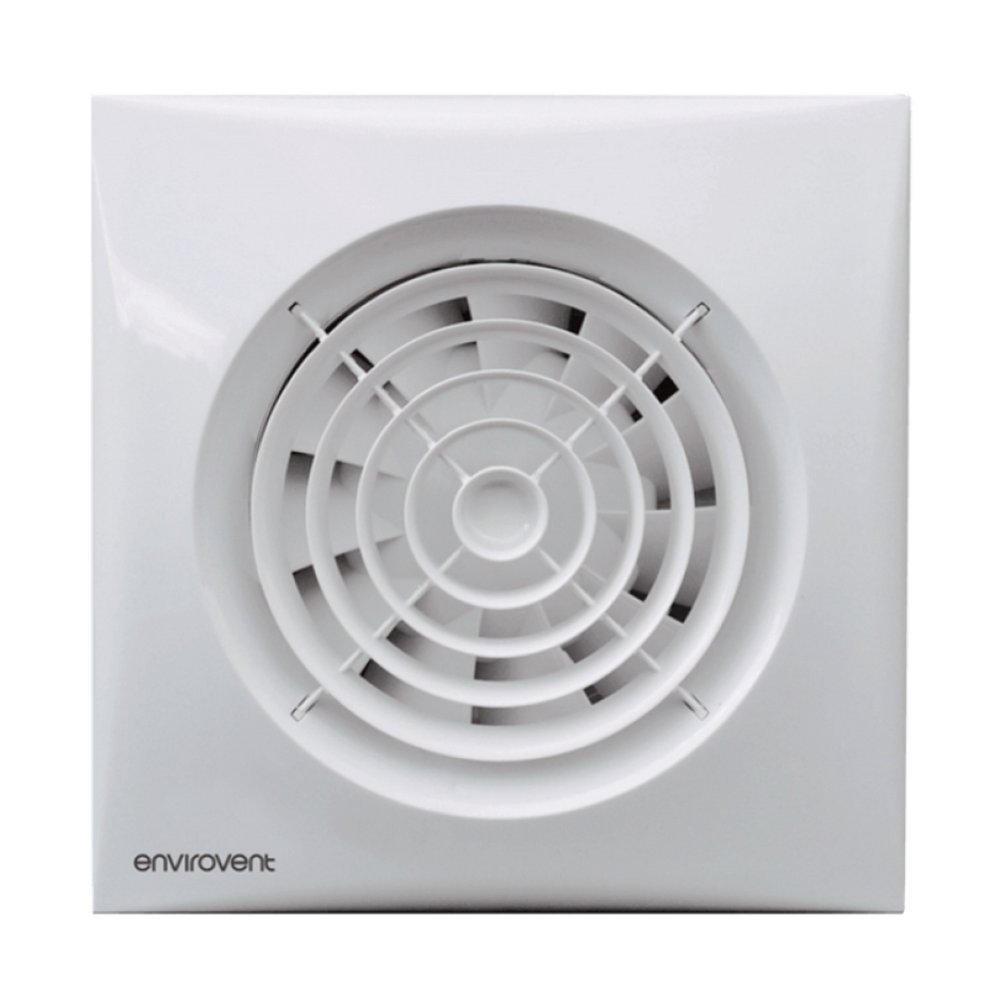 100mm Silent 100 Extractor Fan with Timer - White