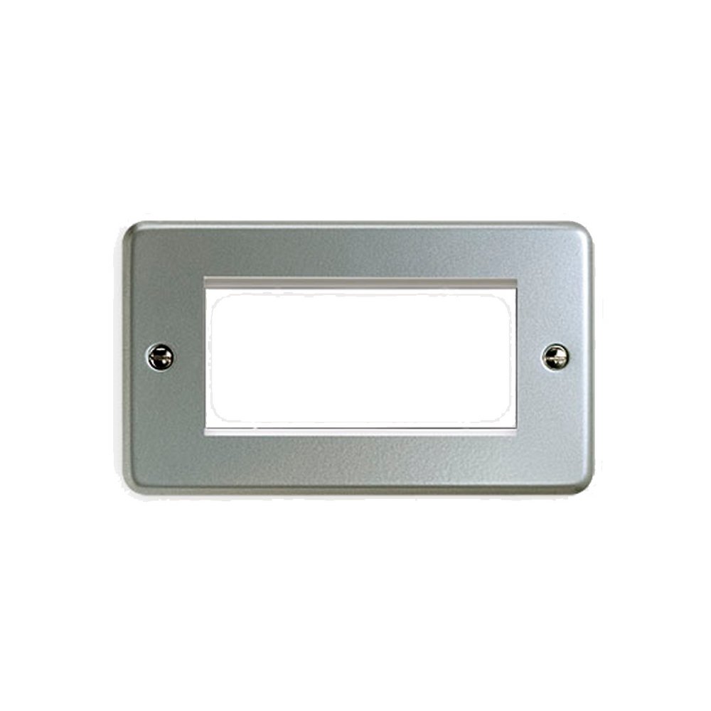 Metalclad Plus 1 Gang 4 Module Euro Front Plate