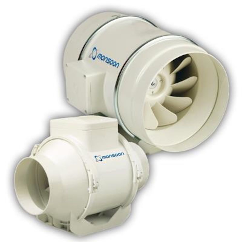 100mm Domestic Mixed Flow In-line Fan