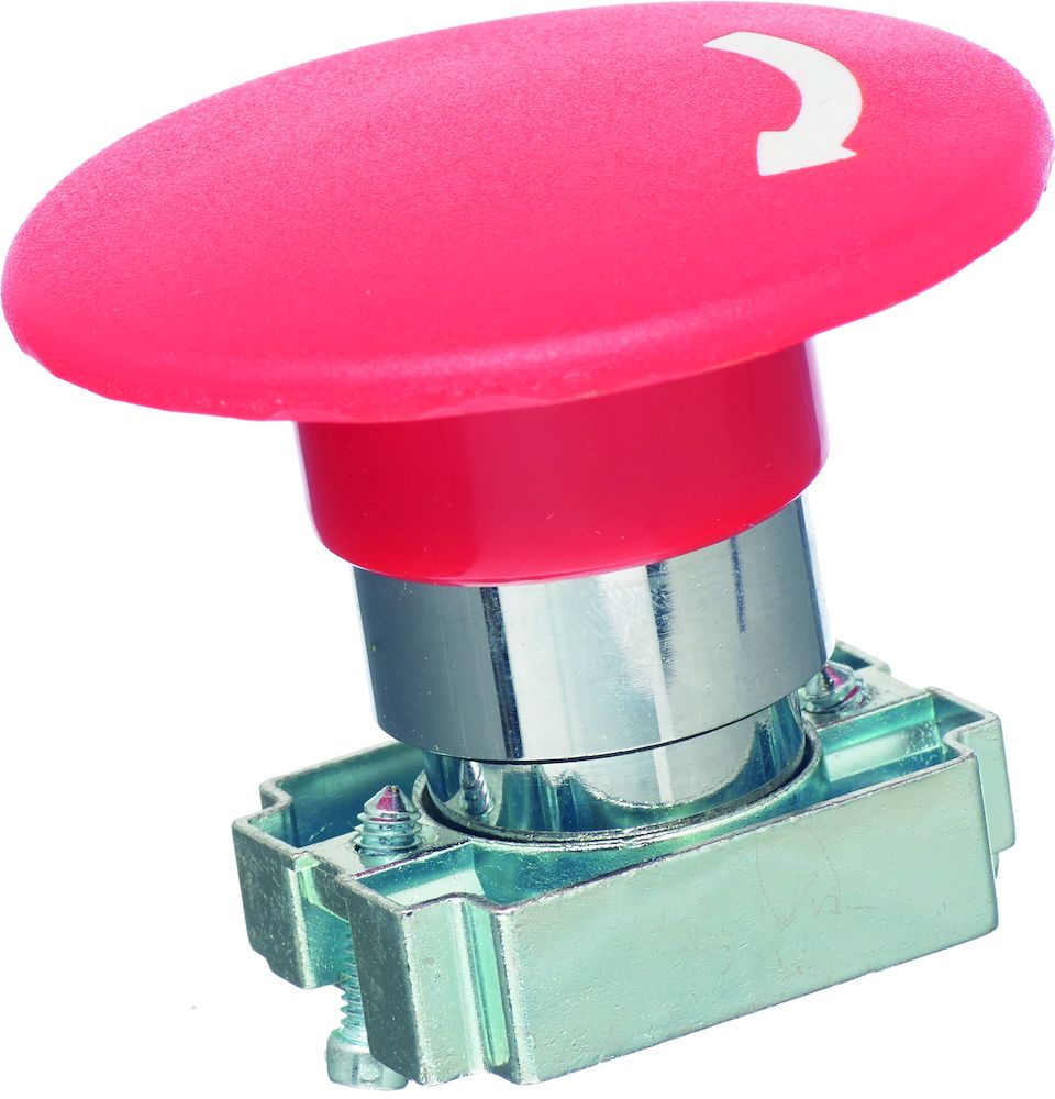 Metal 22.5mm Mushroom Head Emergency Stop (Latching) (IP65) 60mm ...