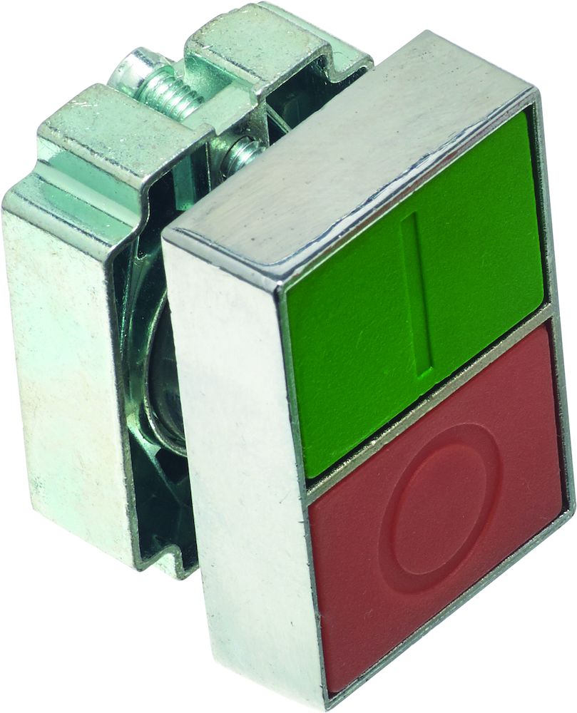 22.5mm Twin Push Button (IP40) - Off-On (Not Illuminated)