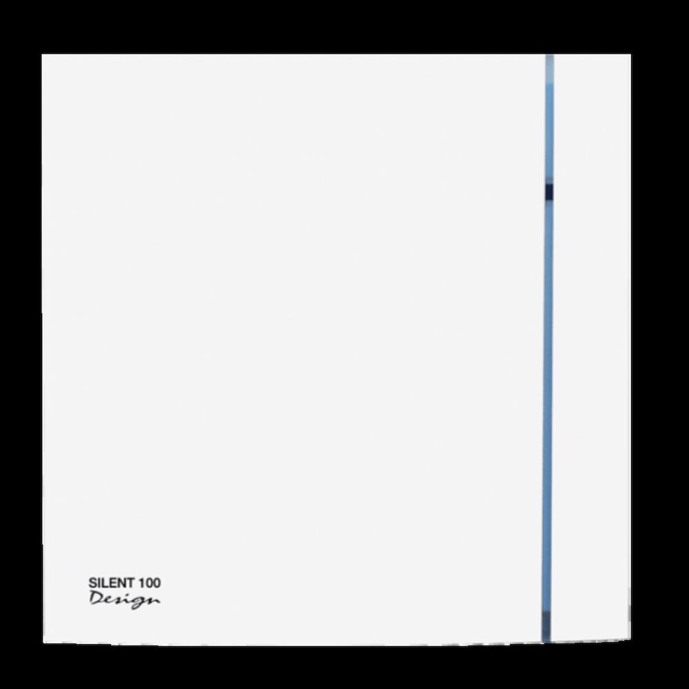 100mm Silent Design 100 Extractor Fan with Timer - White