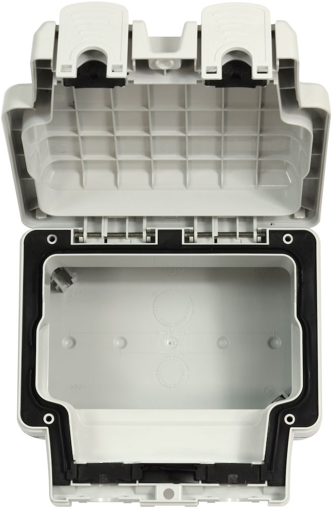 Monsoon IP66 2 Gang Weatherproof Enclosure - Grey