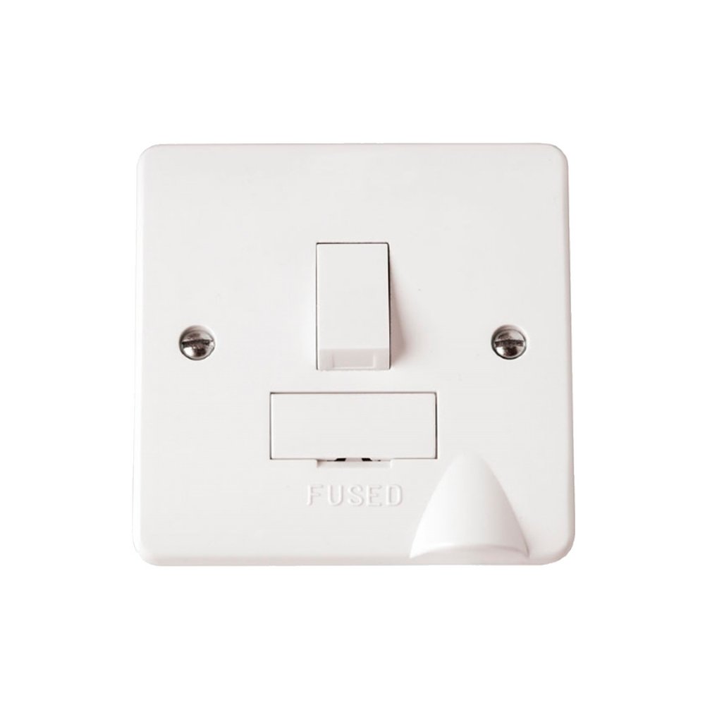 Scolmore 13A Double Pole Switched Fused Connection Unit with Fuse ...