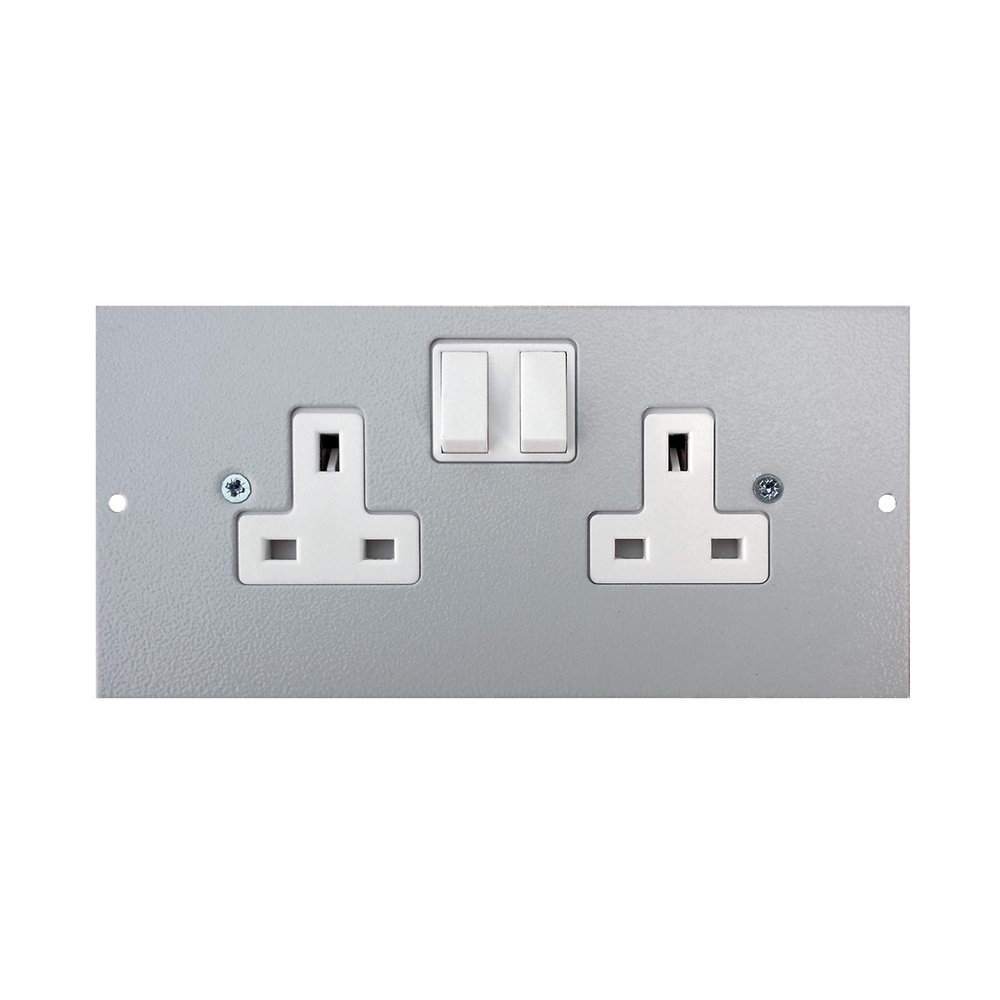 13A 2 Gang Floor Box Socket