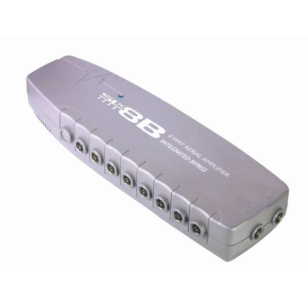 8 Way Aerial Distribution Amplifier, 4G Compatible