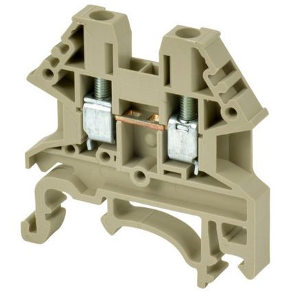DK10N Dinkle Feed Through DIN Rail Mount Terminal Block, 57A, 1kV, 10mm, Grey | YESSS Electrical