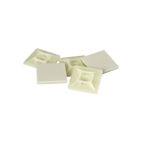 Adhesive Fixing Base (28 x 28mm) - Natural [Pack of 100]