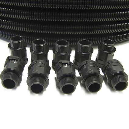 ERSCP20NYB Eris Industrial IP68 20mm x 10m Black Nylon Contractor Pack ...