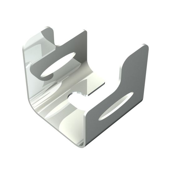Fire Resistant Cable Clip, 25mm x 16mm Trunking, Pre Galvanised Steel