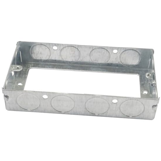 2 Gang Metal Switch & Socket Extension Box (25mm)