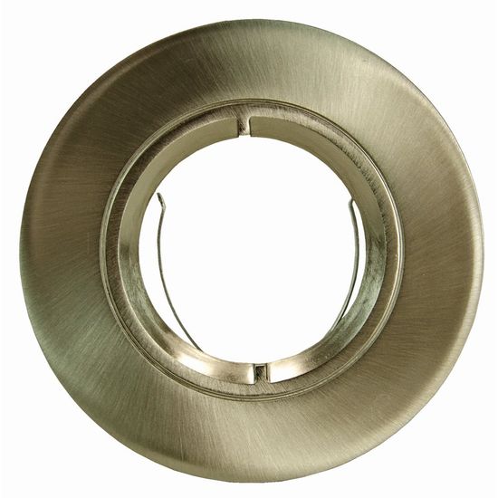 90mm Fixed Aluminium Downlight Bezel - Satin Nickel