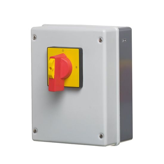 32A Metal Clad Enclosed Changeover Switch, 4 Pole, IP54