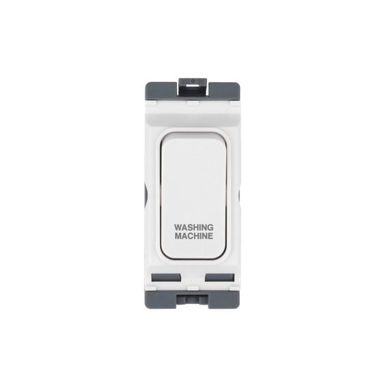 20A 1Way Double Pole Switch Marked 'Washing Machine'