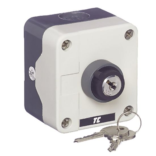 1 Position Plastic (IP65) Key Removable in ON & OFF + 1N/O