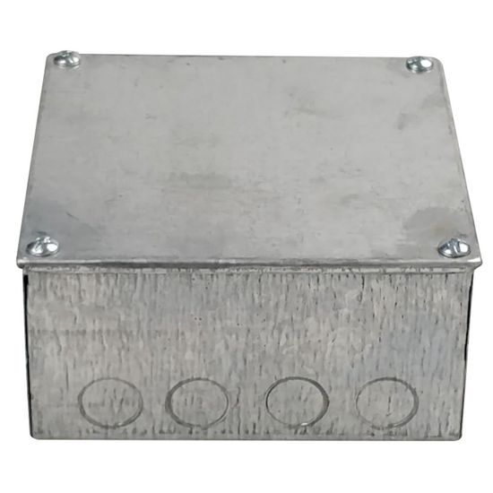 Metal Adaptable Box with Knockouts (6" x 6" x 3")