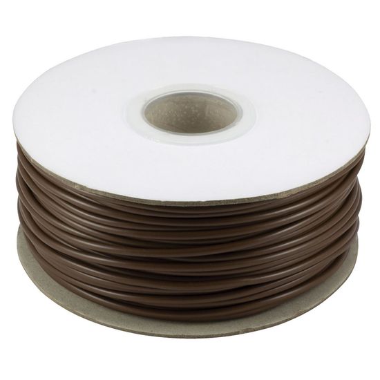2mm PVC Earth Sleeving - Brown - 100m
