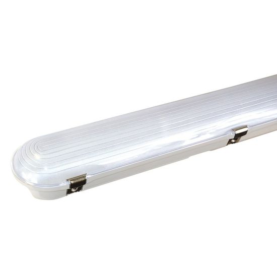 Non-Corrosive Twin LED, 5ft, 60W, 7200lm, 5000K, IP65, White, 3 Hour ...