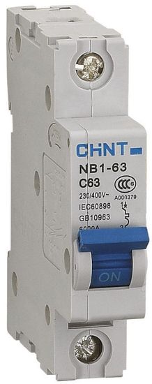 63A Single Pole 10kA MCB - Type C