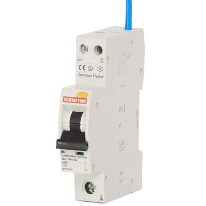 6A RCBO, 1 Pole, Class A, Type B, 10kA