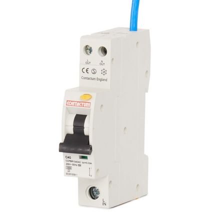 40A RCBO, 1 Pole, Class A, Type C, 10kA
