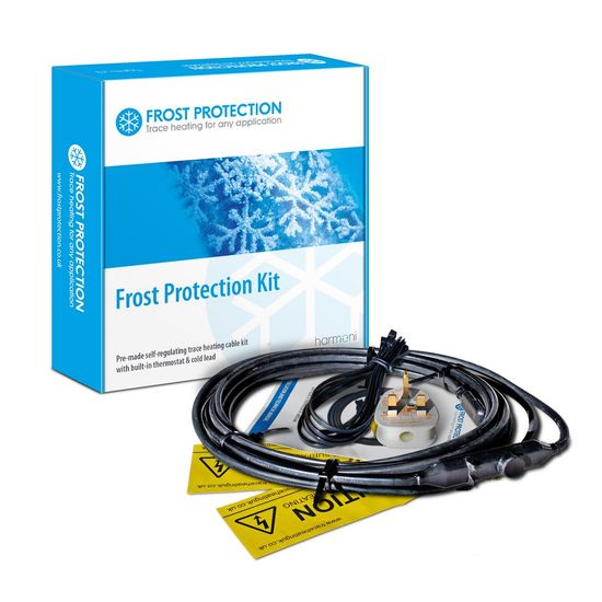 Pre-made Frost Protection Trace Heating Kit with Thermostat, 5m